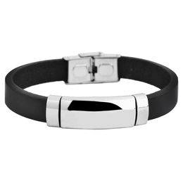 Adelia&acute;s Armband ADELIA&acute;S "Unisex Armband aus Leder 21 cm", schwarz, Armb&auml;nder, Damen, 21cm, Leder, Armband, Perfekt als Geschenk zum Geburtstag
