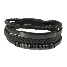 Adelia&acute;s Armband ADELIA&acute;S "Herren Armband &ndash; Lederarmband aus Leder 19 cm", schwarz, Armb&auml;nder, Damen, 19cm, Leder, Armband, Ein kleines Geschenk mit gro&szlig;er Wirkung