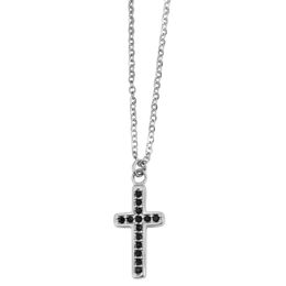 Adelia&acute;s Kette ohne Anh&auml;nger ADELIA&acute;S "Damen Halskette mit Anh&auml;nger &ndash; Kreuz aus Edelstahl", silber, Halsketten, Damen, 43cm, Edelstahl, Ideal zum Verschenken &ndash; schlicht und stilvoll