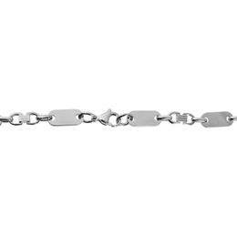 Adelia&acute;s Kette ohne Anh&auml;nger ADELIA&acute;S "Unisex Halskette &ndash; Plattenkette aus Edelstahl 55 cm", silber, Halsketten, Damen, 55cm, Edelstahl, Ein kleines Geschenk mit gro&szlig;er Wirkung