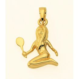 Adelia&acute;s Kettenanh&auml;nger ADELIA&acute;S "Damen & Herren 585 Gold Sternzeichen Anh&auml;nger Jungfrau", gold, Schmuckanh&auml;nger, Damen, Gelbgold 585 Gold, Gelbgold 585, Gold, Kettenanh&auml;nger, Goldschmuck f&uuml;r Damen & Herren