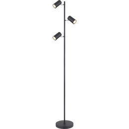 Globo LIGHTING Stehlampe "ROBBY", schwarz, 3, H: 154cm, 1 Stk., Leuchten, Stehleuchte, GU10 LED, 154 cm hoch, Stehlampe