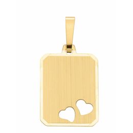 Adelia&acute;s Kettenanh&auml;nger ADELIA&acute;S "585 Gold Gravurplatte Anh&auml;nger", gold, Schmuckanh&auml;nger, Damen, Gold, Kettenanh&auml;nger, 585 Gold Goldschmuck f&uuml;r Damen