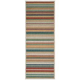 Teppich ANDIAMO "Sedona Streifen", bunt (multi), B:80cm H:5mm L:200cm, Polypropylen, Teppiche, Teppich, Flachgewebe, gestreift, In- und Outdoor geeignet