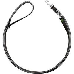Hunter Verstellbare F&uuml;hrleine Neopren schwarz/ grau 1 cm, 2 m