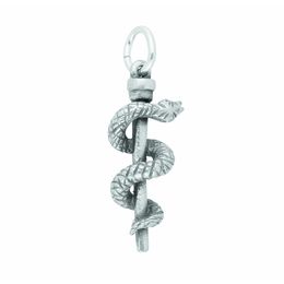 Adelia&acute;s Kettenanh&auml;nger ADELIA&acute;S "Anh&auml;nger Aesculapstab 925 Silber &ndash; Silberanh&auml;nger Aesculapstab", silber, Schmuckanh&auml;nger, Damen, Silber 925 (Sterlingsilber), Kettenanh&auml;nger, Silberanh&auml;nger Aesculapstab