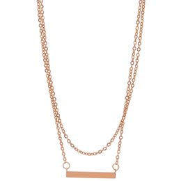 Adelia&acute;s Kette ohne Anh&auml;nger ADELIA&acute;S "Damen Halskette aus Edelstahl 43 cm", gold, Halsketten, Damen, 43cm, Edelstahl, Ein kleines Geschenk mit gro&szlig;er Wirkung