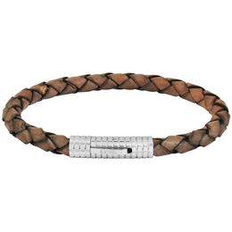 Adelia&acute;s Armreif ADELIA&acute;S "Unisex Armband &ndash; Armreif aus Leder 21 cm", grau, Armb&auml;nder, Damen, 21cm, Leder, Armreif, Eine sch&ouml;ne Geschenkidee f&uuml;r jeden Anlass