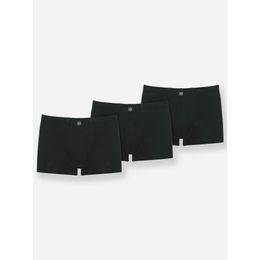 Panty Bugatti, Herren, Gr. 5, 3 Stk., schwarz (3 st&uuml;ck schwarz), 95% Baumwolle, 5% Elasthan, Unterhosen Panty