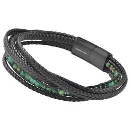 Adelia&acute;s Armband ADELIA&acute;S "Unisex Armband &ndash; Lederarmband aus Leder mit Tigerauge 19 cm", schwarz, Armb&auml;nder, Damen, 19cm, Leder, Armband, Perfekt als Geschenk zum Jubil&auml;um