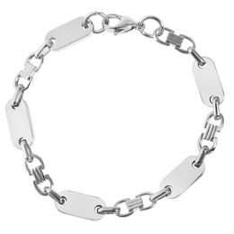 Adelia&acute;s Armband ADELIA&acute;S "Unisex Armband aus Edelstahl 19 cm", silber, Armb&auml;nder, Damen, 19cm, Edelstahl, Armband, Ideal als Geschenk &ndash; dezent und elegant
