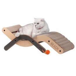 Canadian Cat Company Design-Kratzm&ouml;bel Beach Chair braun