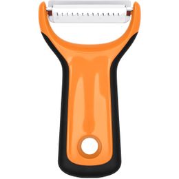 Julienneschneider OXO GOOD GRIPS "Sch&auml;ler / Peeler", orange (orange, schwarz), Edelstahl, K&uuml;chenschneider, mit Julienne-Funktion