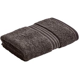 Waschlappen Christy "SUPREME", grau (graphite), B:33cm L:33cm, Walkfrottier, Waschlappen, Premium-Waschlappen in Luxusqualit&auml;t, 650g/m&sup2;, 33x33cm, 6er Set