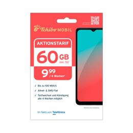 Tchibo - Aktionstarif mit 60 GB - 9,99 &euro;/4 Wochen