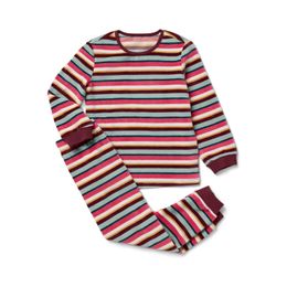 Tchibo - Kinder-Nicki-Pyjama - Baby - Gr. 86/92 - weinrot/gestreift