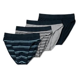 Tchibo - 4 Slips - Herren - Gr. Xl/7 - dunkelblau/gestreift