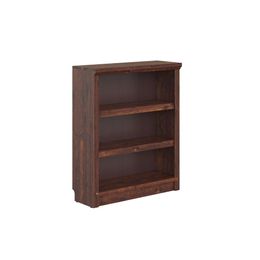 Standregal OTTO HOME "Soeren Regal B&uuml;cherregal B/T/H: 80/29/97 cm", dunkelbraun, B:80cm H:97cm T:29cm, Massivholz, Regale, Standregal, massive Kiefer, FSC-zertifiziert