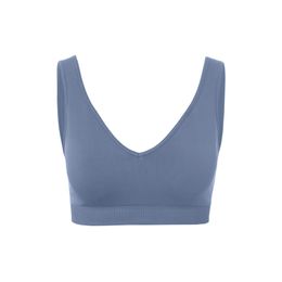 Tchibo - Seamless-Sport-Bustier - Damen - Gr. XS - blau