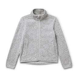 Tchibo - Kinder-Strickfleecejacke - Kinder - Gr. 122/128 - hellgrau