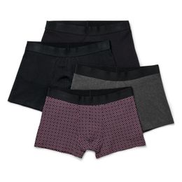 Tchibo - 4 Slipboxer - Herren - Gr. Xxl/8 - bordeaux/print