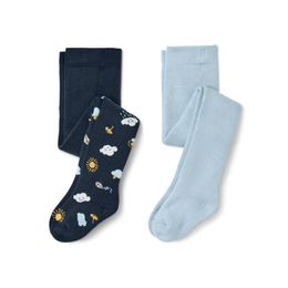 Tchibo - 2 Kleinkind-Thermostrumpfhosen - Baby - Gr. 86/92 - dunkelblau
