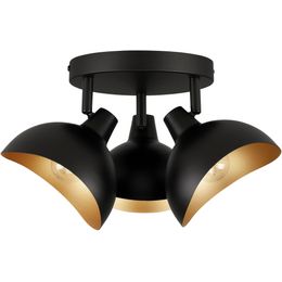 NOVA LUCE Deckenleuchte "GETI", schwarz, 3, &Oslash; 15cm H: 12cm, 1 Stk., Leuchten, Ohne Beleuchtung, Deckenstrahler