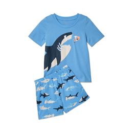 Tchibo - 2 Kinder-Shorty-Pyjamas - Jungen - Gr. 98/104 - orange/print
