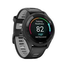 Garmin Forerunner 265, Smartwatch schwarz/hellgrau, 46 mm, Silikon-Armband