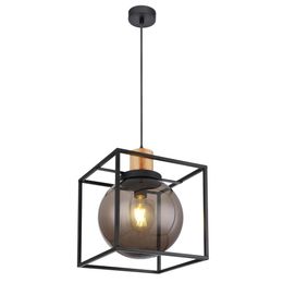 Globo LIGHTING H&auml;ngeleuchte "HILKO", schwarz, 1 Stk., Leuchten, H&auml;ngelampe/Pendelleuchte/Esszimmer/Wohnzimmer/Esstisch, H&auml;ngeleuchte