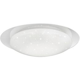 REALITY LEUCHTEN LED Deckenleuchte "Frodo", wei&szlig;, 1, &Oslash; 48cm H: 10cm, Leuchten, LED Sternenhimmel