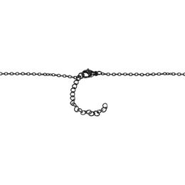 Adelia&acute;s Kette ohne Anh&auml;nger ADELIA&acute;S "Unisex Halskette &ndash; Ankerkette aus Edelstahl 40+5", schwarz, Halsketten, Damen, 45cm, Edelstahl, Perfekt als Geschenk zum Muttertag