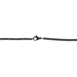 Adelia&acute;s Kette ohne Anh&auml;nger ADELIA&acute;S "Unisex Halskette mit Anh&auml;nger &ndash; aus Edelstahl", schwarz, Halsketten, Damen, 61cm, Edelstahl, Ein stilvolles Geschenk f&uuml;r besondere Momente