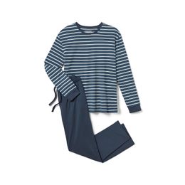 Tchibo - Pyjama mit Modal - Herren - Gr. XL - dunkelblau/gestreift
