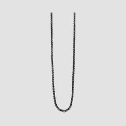 Adelia&acute;s Kette ohne Anh&auml;nger ADELIA&acute;S "Unisex Halskette &ndash; Kordelkette aus Edelstahl 80 cm", schwarz, Halsketten, Damen, 80cm, Edelstahl, Ein kleines Geschenk mit gro&szlig;er Wirkung