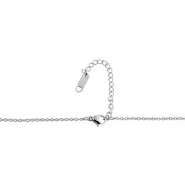 Adelia&acute;s Kette ohne Anh&auml;nger ADELIA&acute;S "Damen Halskette &ndash; Ankerkette aus Edelstahl mit Zirkonia 43 cm", silber, Halsketten, Damen, 43cm, Edelstahl, Perfekt als Geschenk f&uuml;r besondere Menschen