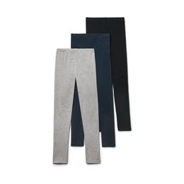 Tchibo - 3 Kinder-Leggings - M&auml;dchen - Gr. 170/176 - dunkelblau