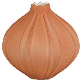 Tischvase Goebel "Vase Bahar", orange, B:12,5cm H:12cm T:12,5cm, Porzellan, Vasen