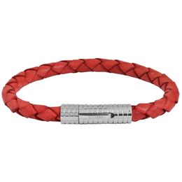 Adelia&acute;s Armreif ADELIA&acute;S "Unisex Armband &ndash; Armreif aus Leder 21 cm", rot, Armb&auml;nder, Damen, 21cm, Leder, Armreif, Sch&ouml;ne Geschenkidee zum einfach so