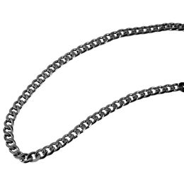 Adelia&acute;s Kette ohne Anh&auml;nger ADELIA&acute;S "Unisex Halskette &ndash; Panzerkette aus Edelstahl 61 cm", silber (schwarz), Halsketten, Damen, 61cm, Edelstahl, Ein stilvolles Geschenk f&uuml;r besondere Momente
