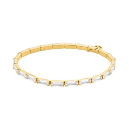 Armband Michael Kors "Schmuck Geschenk Metall PREMIUM", gelbgoldfarben, kristallwei&szlig;, kristallwei&szlig;, Armb&auml;nder, Damen, 16,5cm, Metall, Armband, mit Zirkonia (synth.)