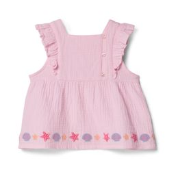Tchibo - Kinder-Musselin-Bluse - M&auml;dchen - Gr. 122/128 - rosa