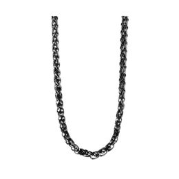 Adelia&acute;s Kette ohne Anh&auml;nger ADELIA&acute;S "Unisex Halskette &ndash; Kordelkette aus Edelstahl 50 cm", schwarz, Halsketten, Damen, 50cm, Edelstahl, Zum Verschenken an Menschen, die Ihnen am Herzen liegen