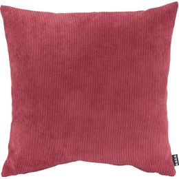 HOCK Dekokissen H.O.C.K. "Cord Wave", rot (rot, cord unifarben), B:45cm H:10cm L:45cm, Polyester, Dekokissen_Sitzkissen_Kissenh&uuml;llen, Kissenh&uuml;lle mit F&uuml;llung, 1 St&uuml;ck