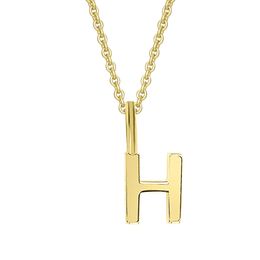 Kettenanh&auml;nger ONE ELEMENT "Buchstabe H Buchstaben Anh&auml;nger aus 333 Gelbgold", gold, Schmuckanh&auml;nger, Damen, H, Gelbgold 333 Gold, Gelbgold 333, Gold, Kettenanh&auml;nger, Initiale mit Stil &ndash; eine sch&ouml;ne Geschenkidee f&uuml;r jeden Anlass