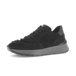 Sneaker Gabor "Sneaker low", Damen, Gr. 40,5, schwarz, Schuhe Sneaker