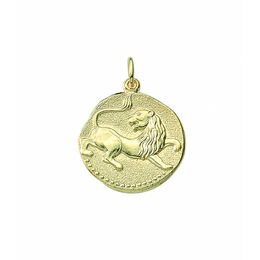 Adelia&acute;s Kettenanh&auml;nger ADELIA&acute;S "Damen & Herren 333 Gold Sternzeichen Anh&auml;nger L&ouml;we &Oslash; 18,2 mm", gold, Schmuckanh&auml;nger, Damen, L&ouml;we, Gelbgold 333 Gold, Gelbgold 333, Gold, Kettenanh&auml;nger, Goldschmuck f&uuml;r Damen & Herren