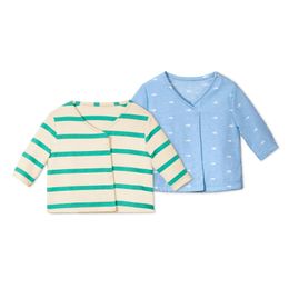 Tchibo - 2 Baby Baumwoll-Wickeljacken - Baby - Gr. 50/56 - hellblau