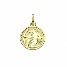Adelia&acute;s Kettenanh&auml;nger ADELIA&acute;S "Damen & Herren 333 Gold Sternzeichen Anh&auml;nger Sch&uuml;tze &Oslash; 11,8 mm", gold, Schmuckanh&auml;nger, Damen, Sch&uuml;tze, Gelbgold 333 Gold, Gelbgold 333, Gold, Kettenanh&auml;nger, Goldschmuck f&uuml;r Damen & Herren