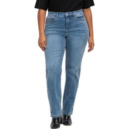 sheego Damen Gerade Jeans mit Bodyforming-Effekt blue denim Gr&ouml;&szlig;e 25
